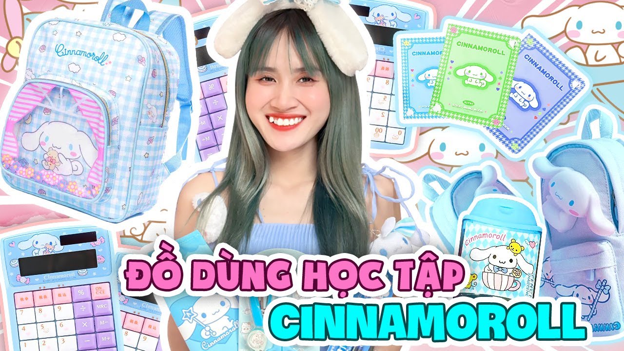 Mua Tất Cả Đồ Dùng Học Tập Cinnamoroll - Vê Vê Channel - YouTube