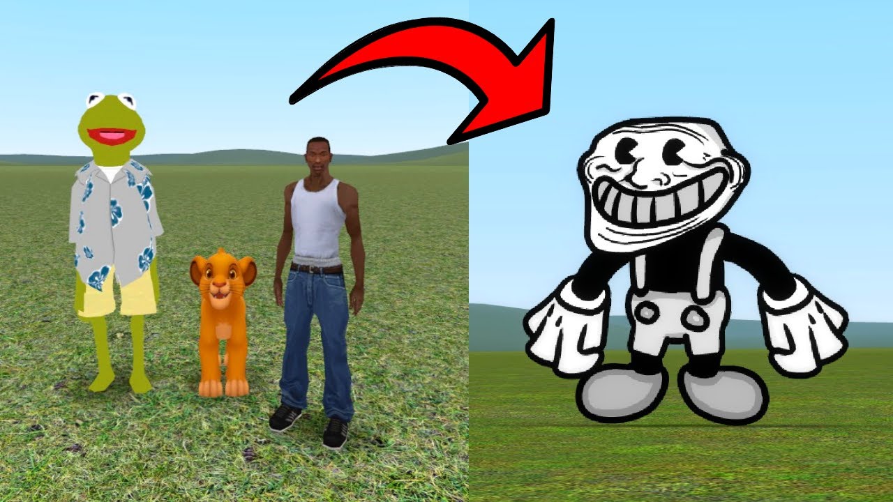 CARTOON TROLLGE IS TERRIFYING! - Garry's mod Sandbox - YouTube