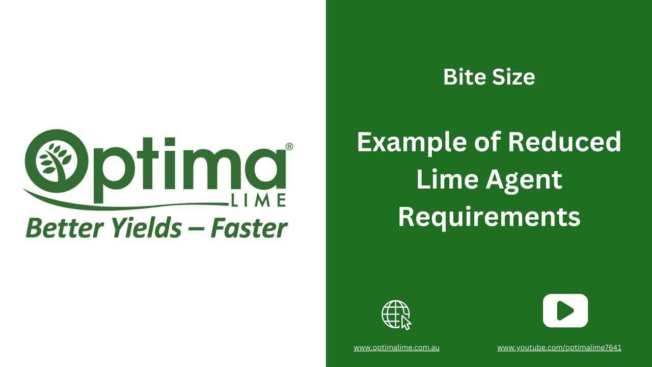 Reduce Liming Agent Requirments. Example Bite Size Essential Knowledge ...