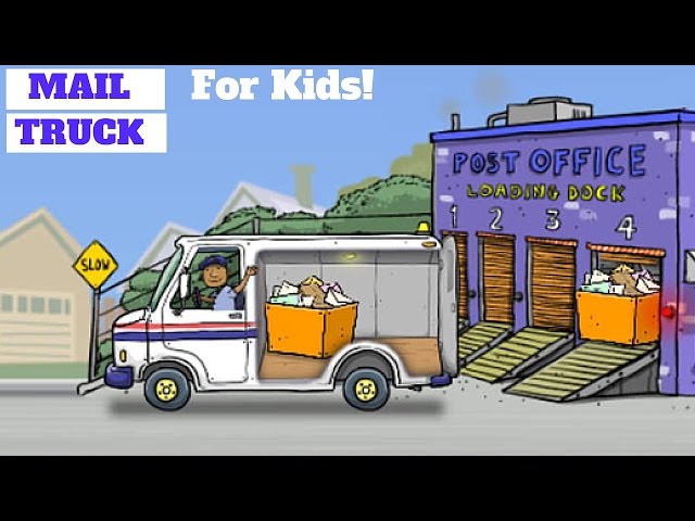 Mail Truck Cartoon