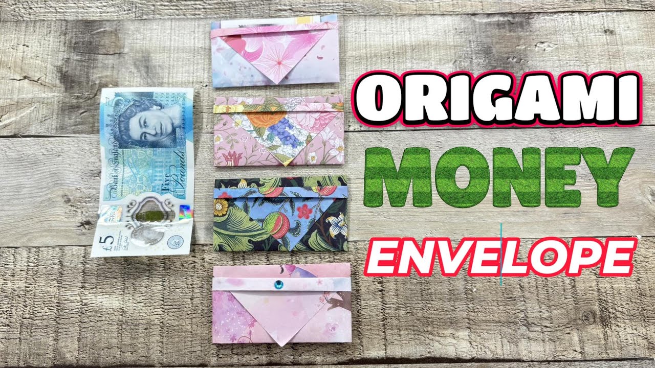 Easy origami diy paper money | note message envelope gift idea with Sky ...
