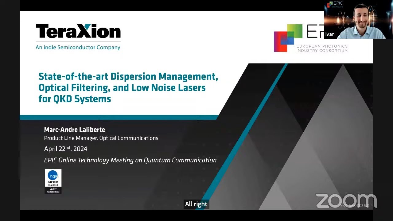 Quantum Communication: TeraXion - YouTube
