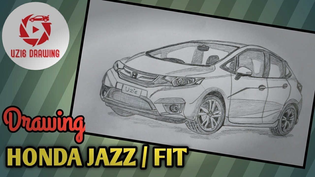 Drawing Honda Jazz / Fit - YouTube