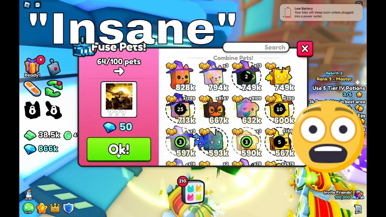 What Can I get Fusing The BEST Pets in Pet simulator 99? - YouTube