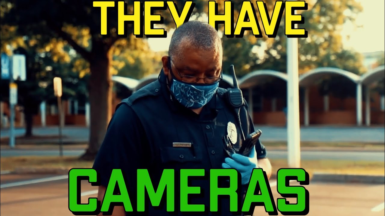 Cops get mad at the cameras - YouTube