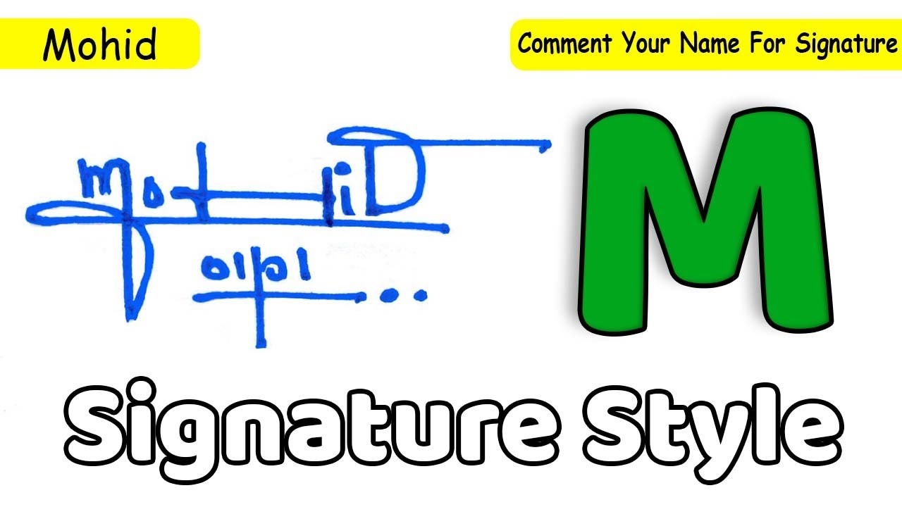 Mohid Name Signature | Autograph | Billinioare signature | Signature ...