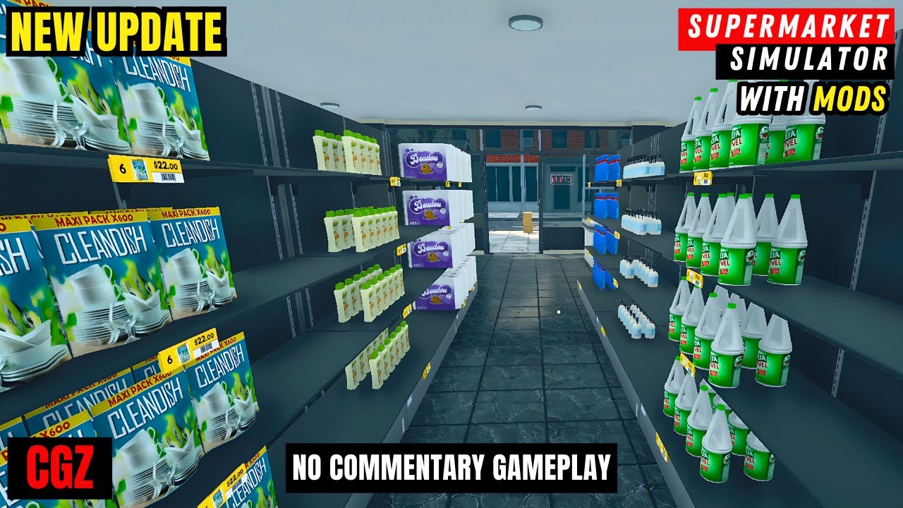 Adding Our First Cleaning Section in Supermarket Simulator Ep7 (No ...