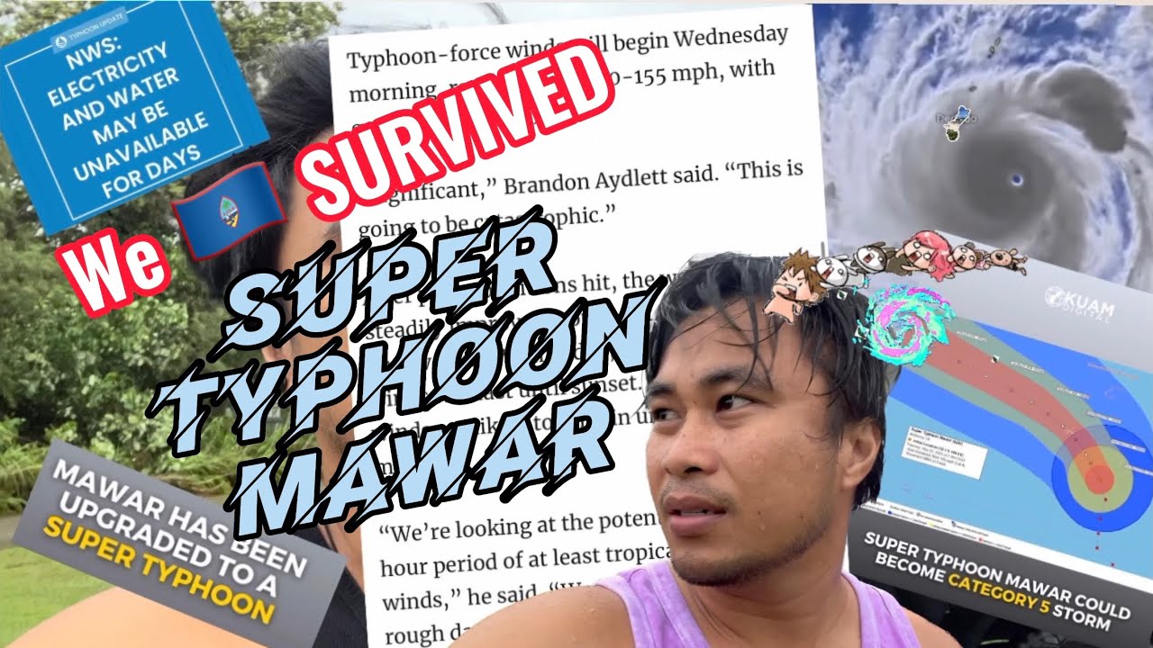 Super Typhoon Mawar ⛈️ we SURVIVED | 🇬🇺Guam Vlog. - YouTube