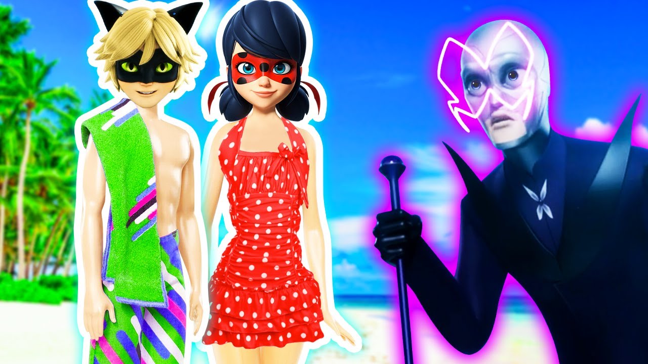 LADYBUG and CAT NOIR ARE GOING on VACATIONS at the BEACH! 🏖 - YouTube