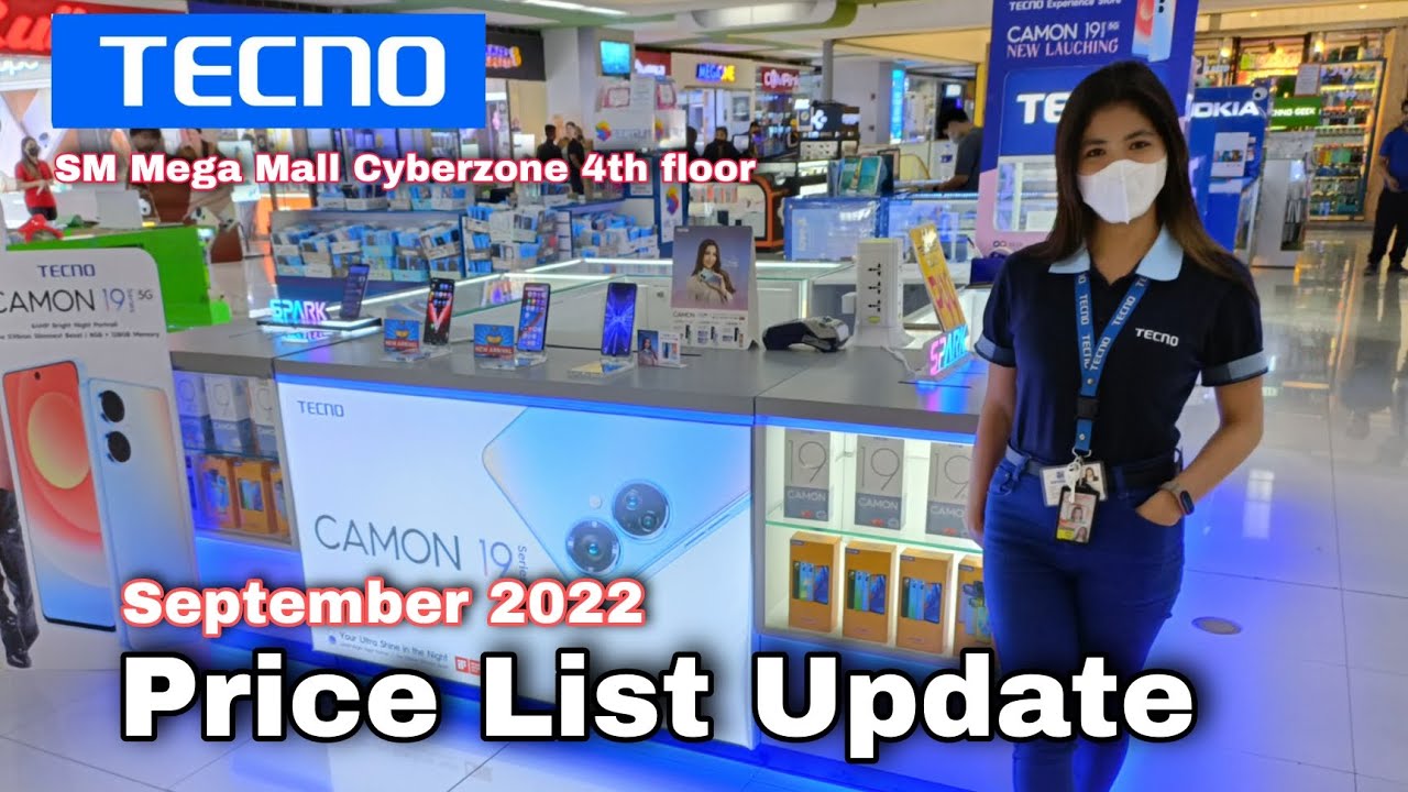 TECNO Price List Update September 2022, Tecno Camon 19 Pro, Camon 18P ...