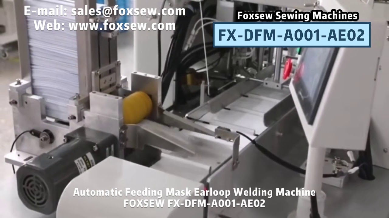 Automatic Feeding Mask Earloop Welding Machine - YouTube