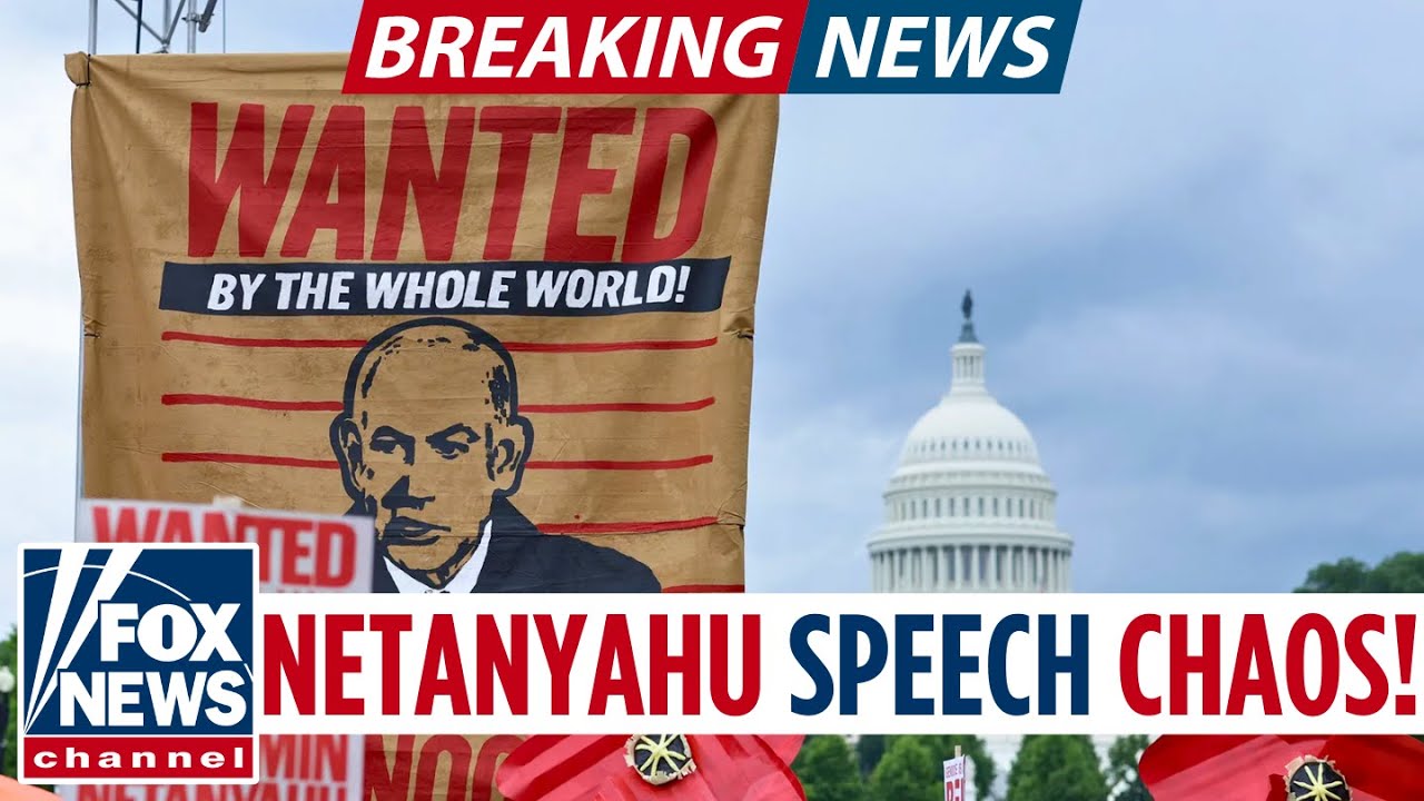 The Ingraham Angle: Chaos Erupts Outside Netanyahu Capitol Hill Speech ...