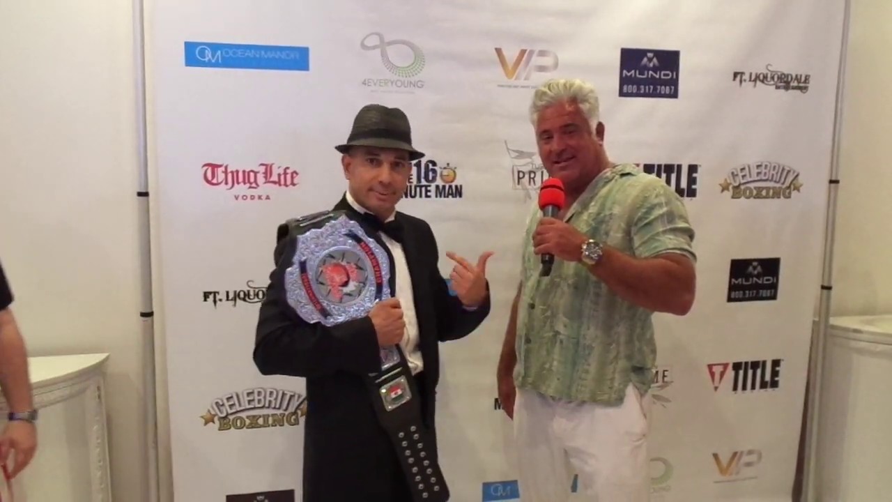 CELEBRITY BOXING 70 Red Carpet interview with Champion Razor Rizzotti ...