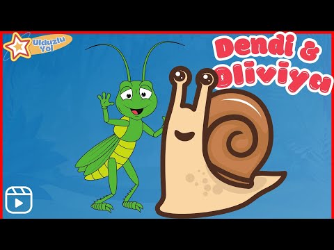 🦗Çəyirtkə və 🐌İlbiz nağılı dinlə / cizgi film izlə - Azərbaycan dilində uşaq kanalı @Ulduzluyol