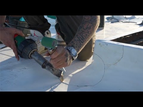 Day in The Life Still Roofing These PVC Corners - YouTube