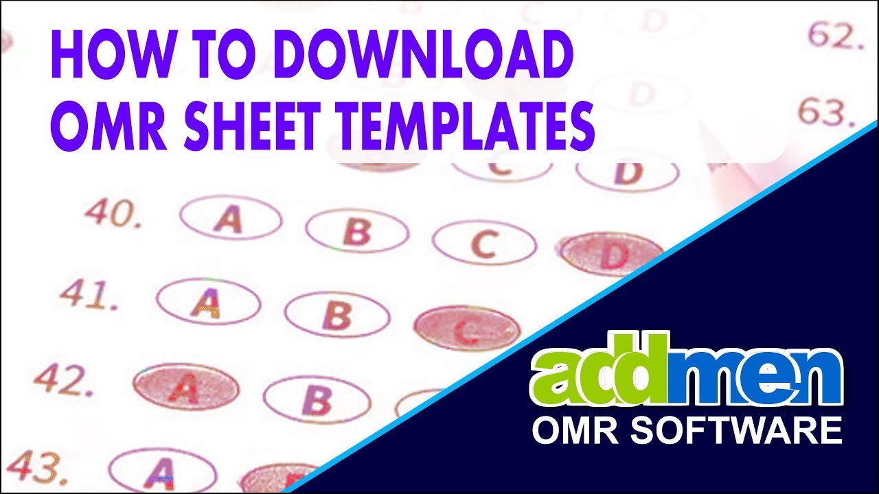Download Sheet layouts Addmen OMR Software - YouTube