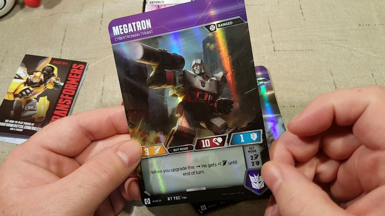 Transformers Tcg Bumblebee Vs Megatron Youtube 9777