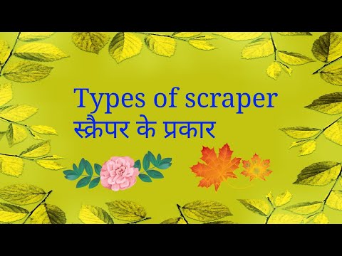 Types of scraper (स्क्रैपर के प्रकार) - YouTube