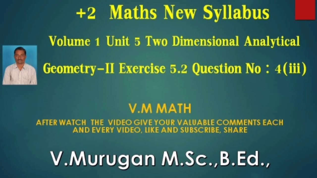12th Maths volume 1 Unit 5 - YouTube