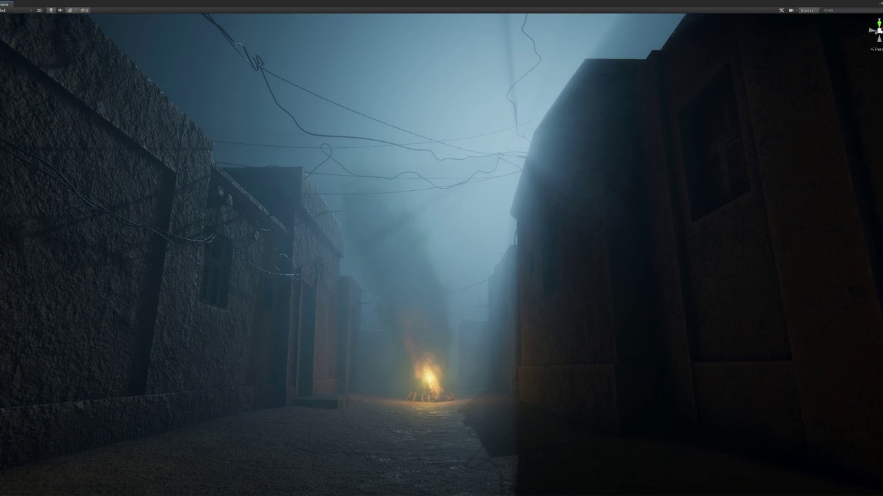 A village night - realtime Unity graphics scene - YouTube