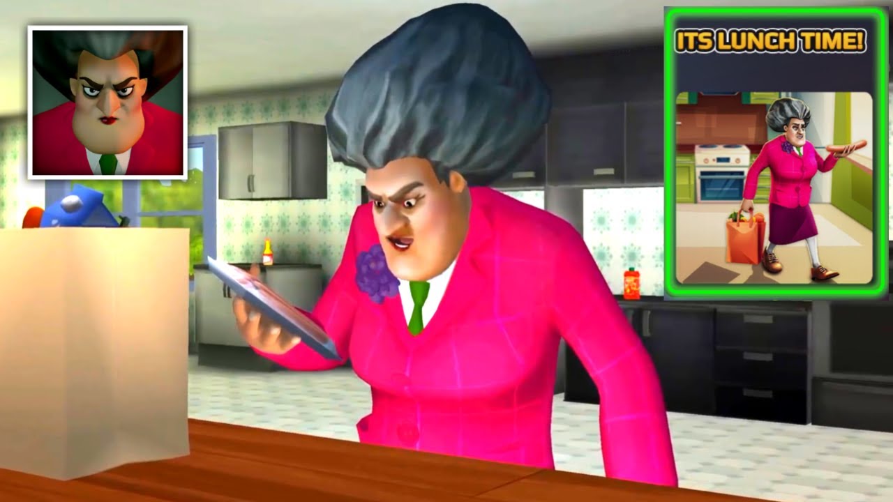 Scary Teacher 3D - It's Lunch Time Gameplay | Halloween update | Pro ...