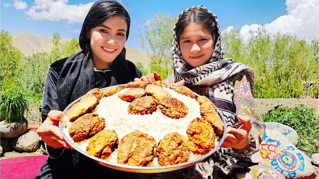 Kofta and Rice Cooked on Firewood | Authentic Afghan Village Meal - YouTube