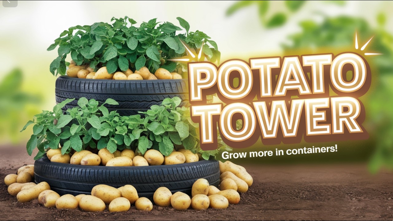 Potato Towers: Grow More Potatoes in Containers for a High Yield! - YouTube