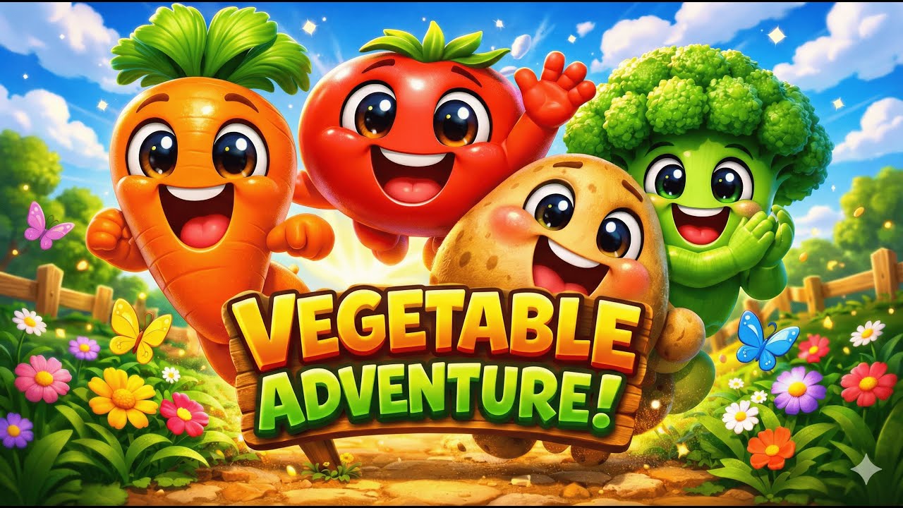 Learn Vegetables names with Nursery Rhyme and Kids Song | Fun Learning ...