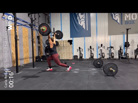 Carla Robayna - WOD 1A-1B Summer Challenge Scaled - YouTube