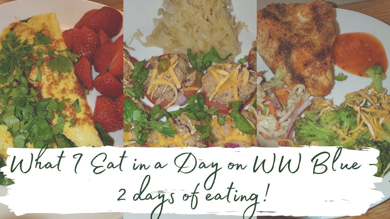 What I Eat in A Day on the WW Blue Plan | 2 days of Zero point meals ...