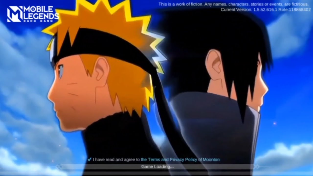 Loading Screen MOBILE LEGENDS X NARUTO Full Screen - YouTube
