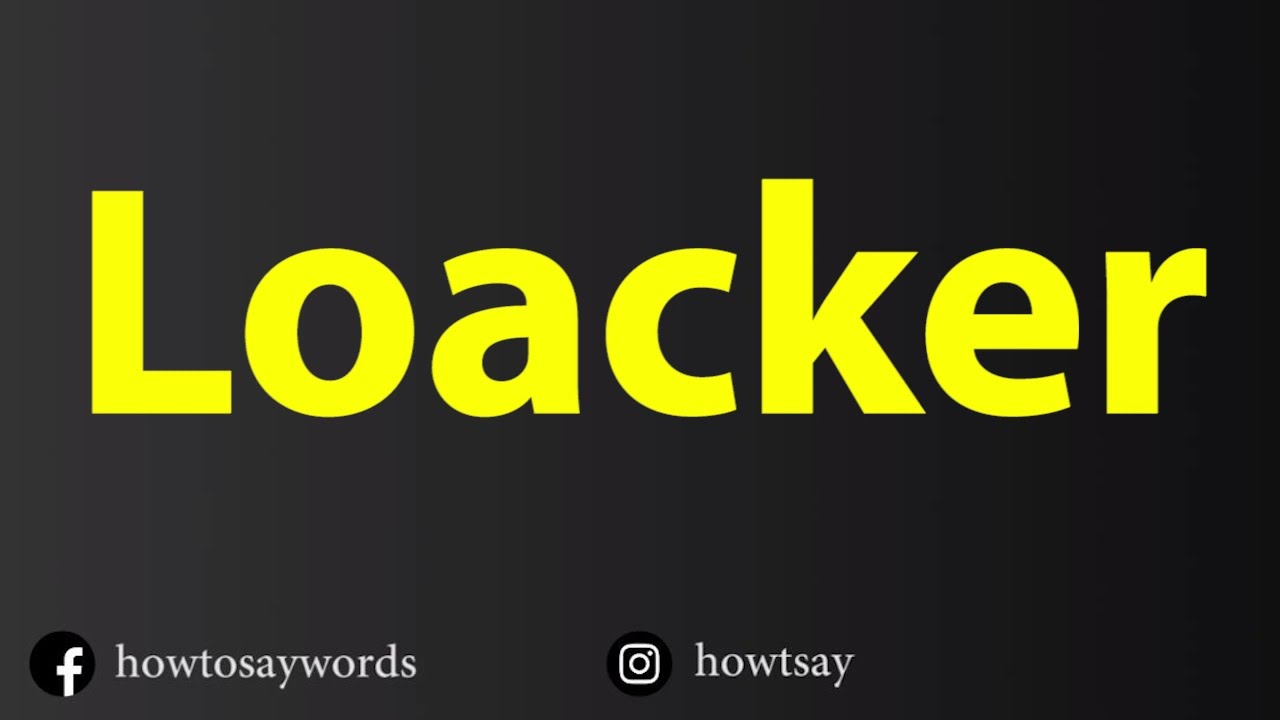 How To Pronounce Loacker - YouTube