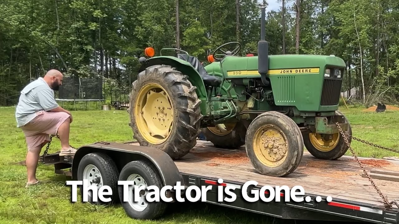 Sending the tractor off to get brought back to life - YouTube