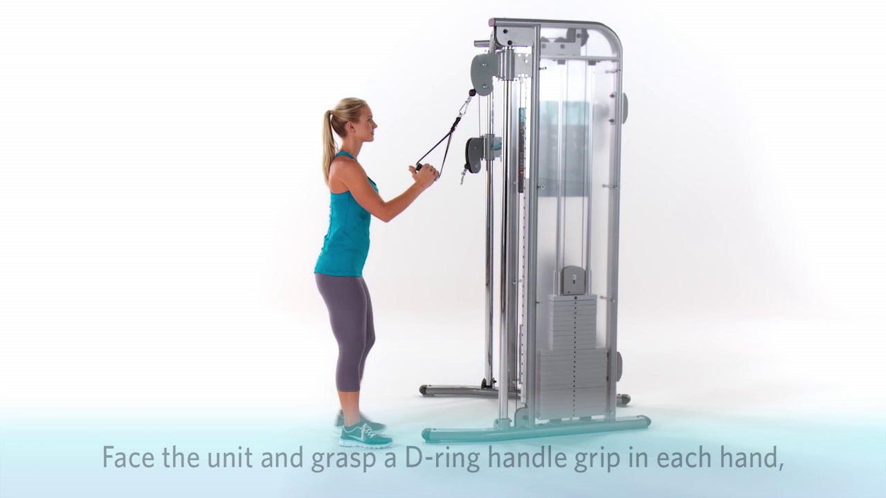 Precor Functional Training System FTS Glide Ab Crunch - YouTube