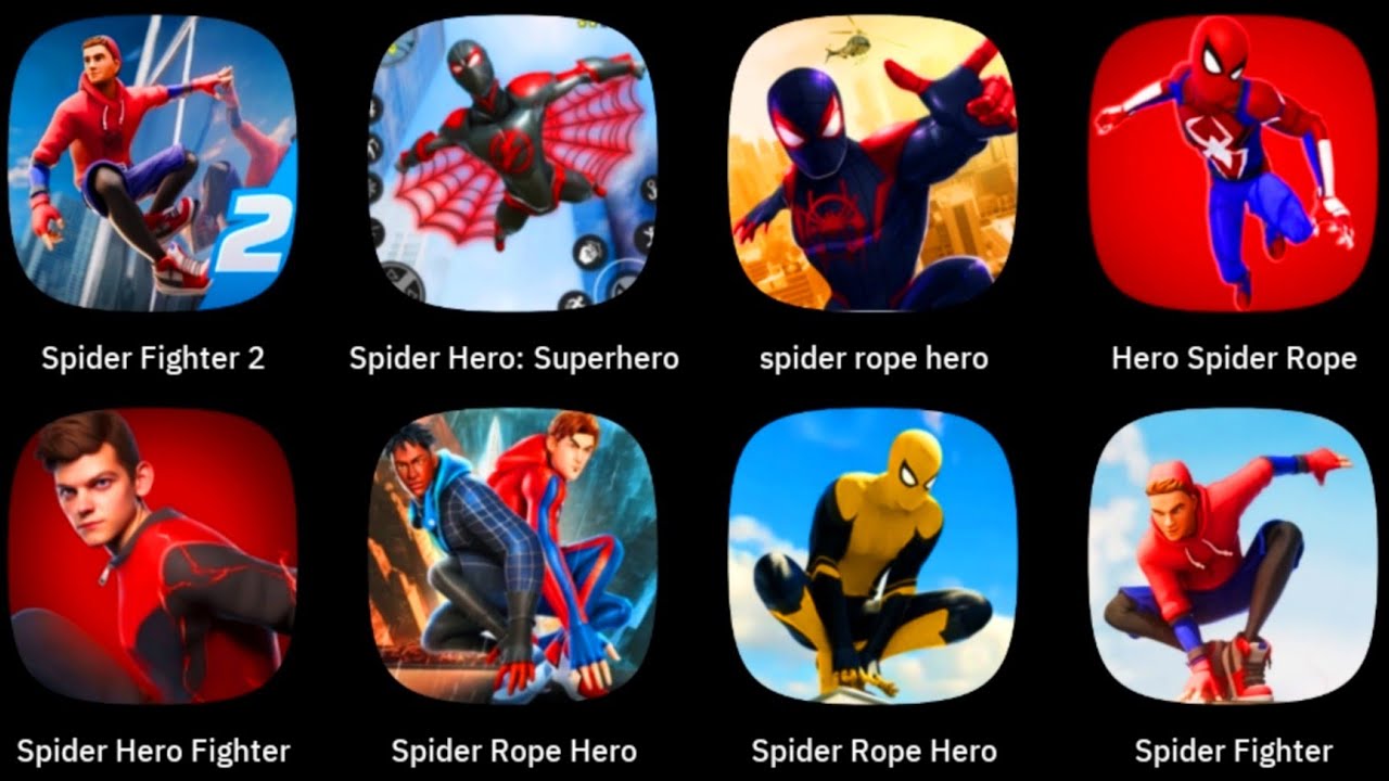 Spider Fighter 2, Spider Hero Superhero, Spider Rope Hero, Hero Spider ...