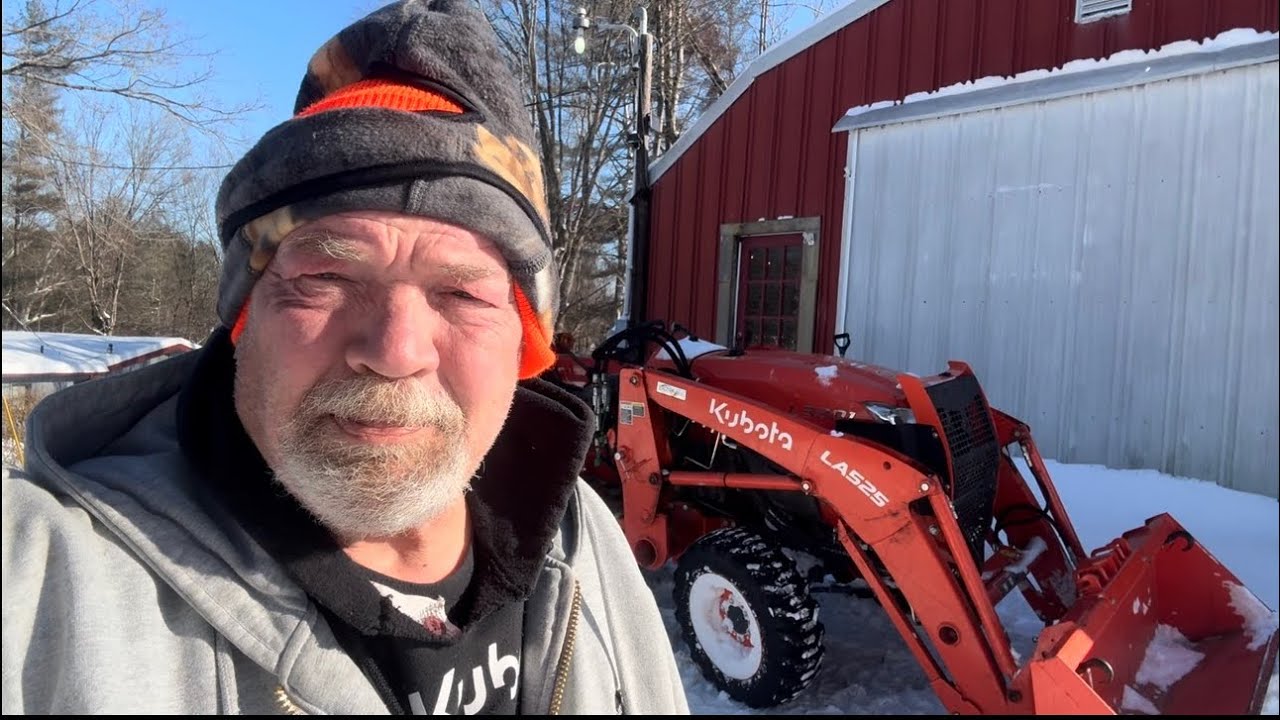 2026 Polar Vortex Hits -5°F! Kubota L3301 Tractor to the Rescue Helping ...