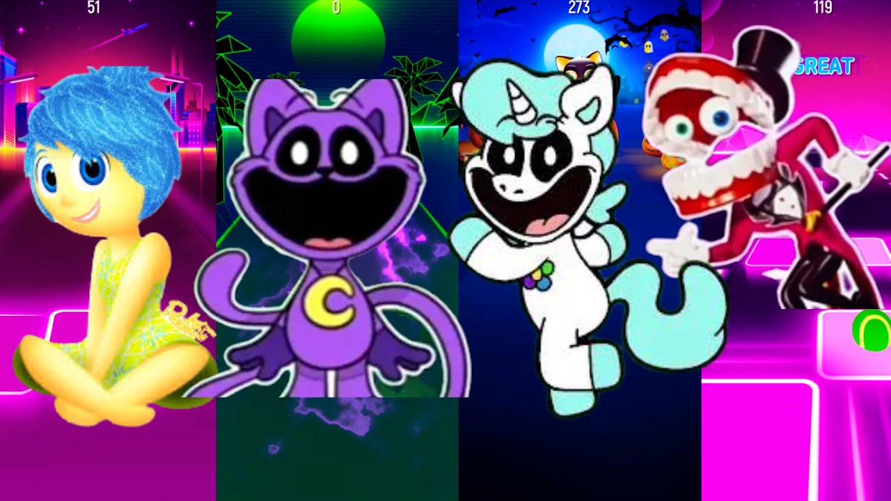 Inside Out Joy 🆚 CatNap 🆚 CraftyCorn 🆚The Amazing Digital Circus Pomni ...