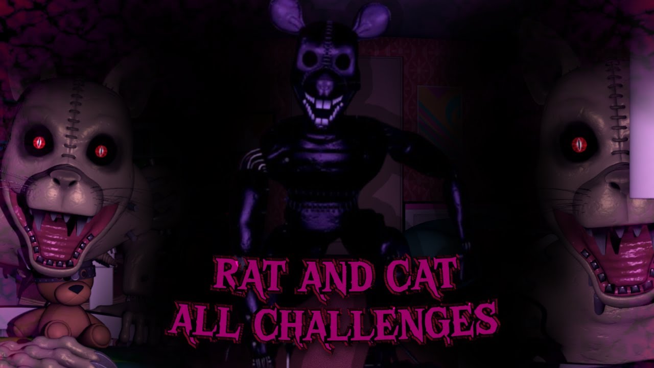 RAT AND CAT ALL CHALLENGES | FNaC 3 CN. - YouTube