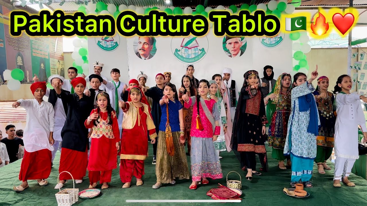 Pakistan Culture Tablo Performance | 14 August Tablo | Mix Song Tablo ...