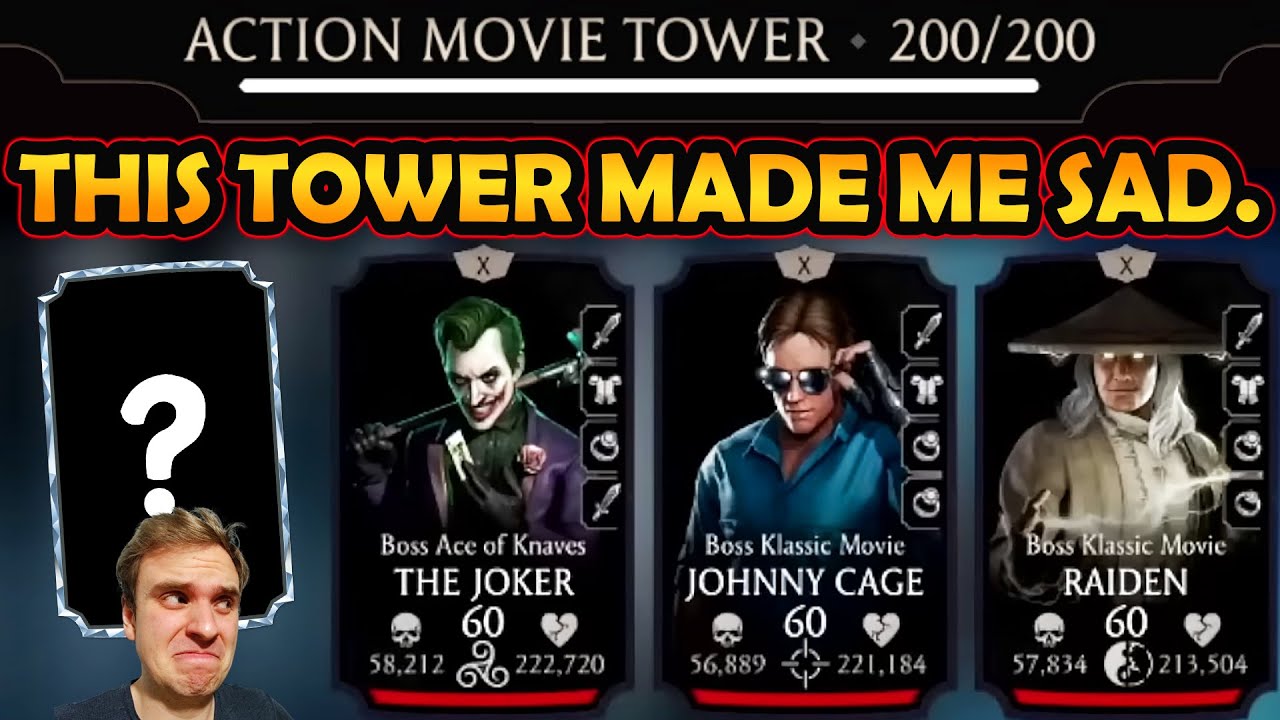 MK Mobile. I Beat Action Movie Tower Battle 200 on Beginner Account ...