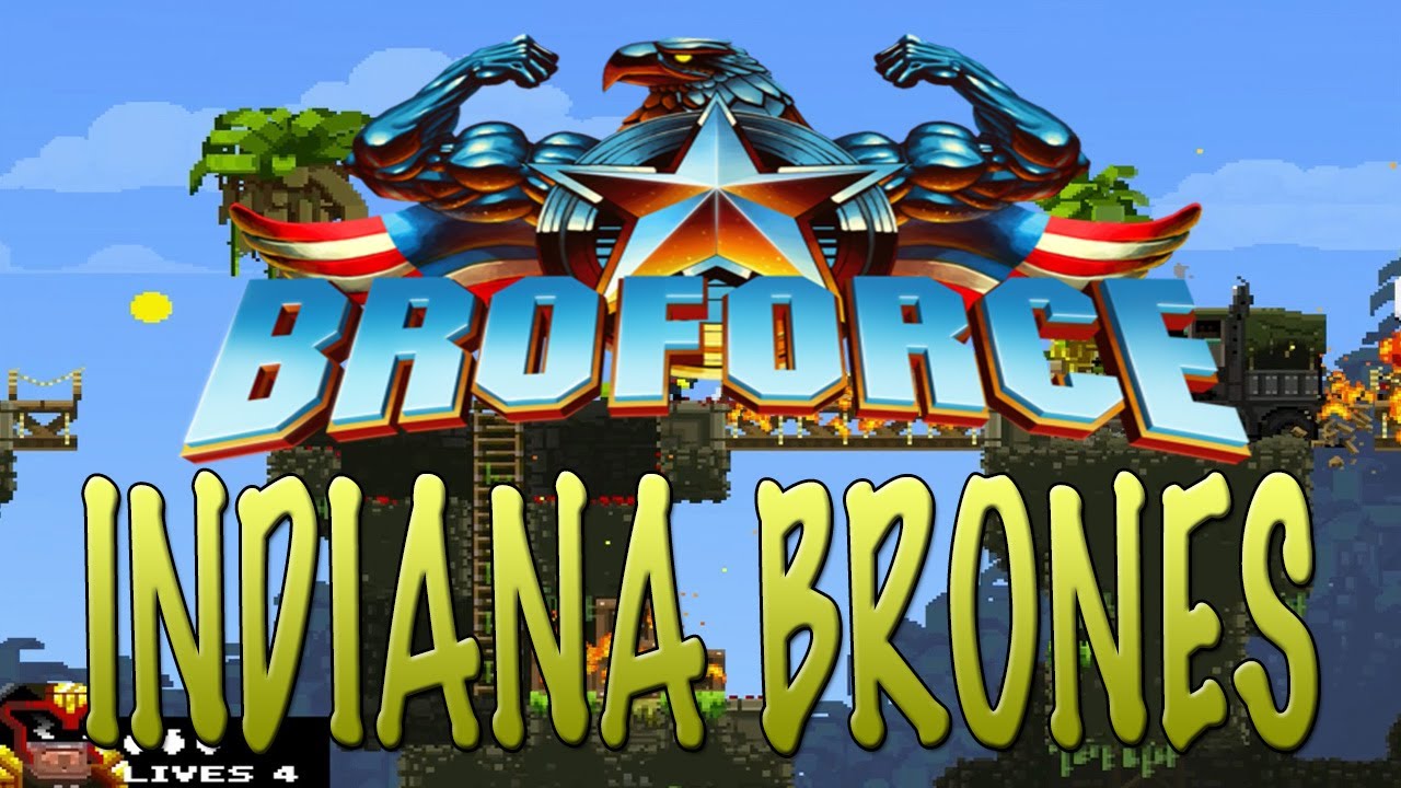 BROFORCE: Indiana Brones and the Helicopter Boss Battle! - YouTube