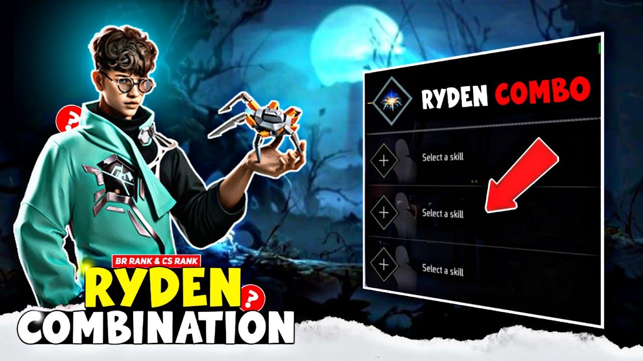 RYDEN CHARACTER COMBINATION || RYDEN SKILL COMBINATION FOR CS RANK & BR ...