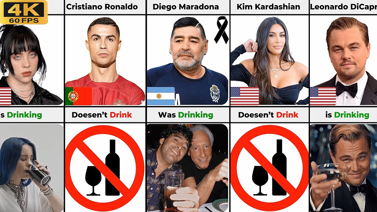 Famous People Who Drink Alcohol - YouTube