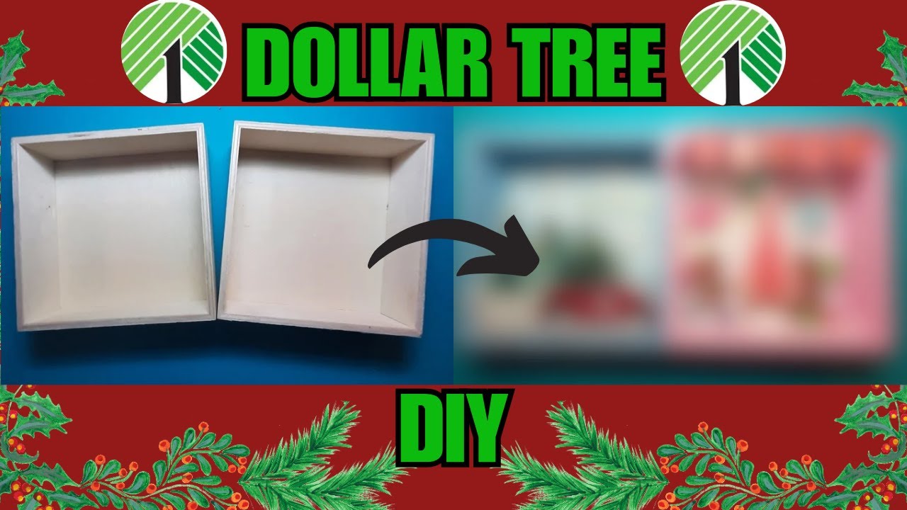 Easy, Cute, and Affordable Christmas Craft using Dollar Tree Boxes ...