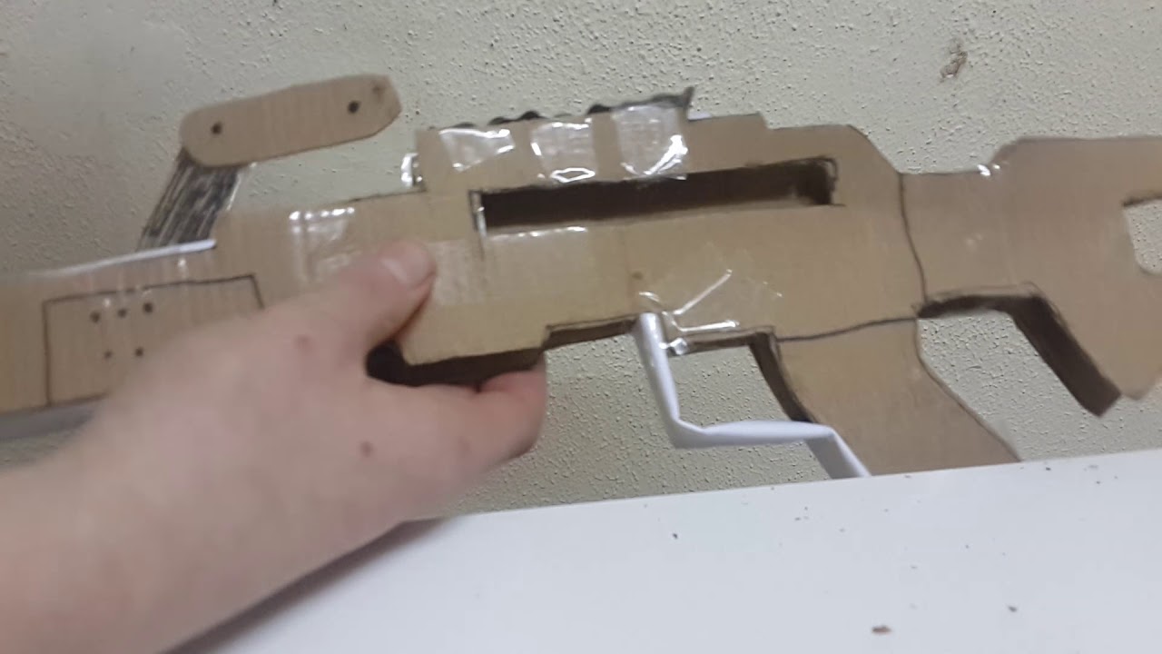 How to make a cardboard PKM machine gun that shoots,part 2/2 - YouTube