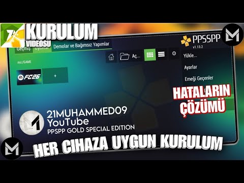 PSP EFOOTBALL 2026, PSP FC 26 NASIL İNDİRİLİR ? DETAYLI KURULUM VİDEOSU VE HATALARIN ÇÖZÜMLERİ DAHİL