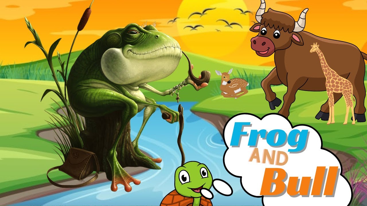 kids cartoon| The Story Of Frog👀And Ox| mendhak aur Ox ki kahani. - YouTube