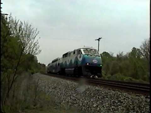 VRE - Virginia Railway Express with Sounder Equipment - 2005 - YouTube