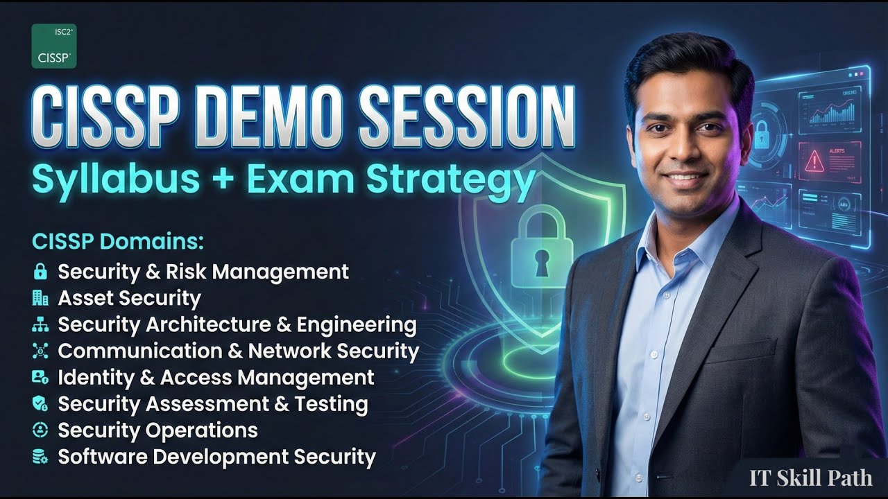 CISSP Demo Session | Syllabus Overview & Exam Tips to Clear CISSP || IT ...