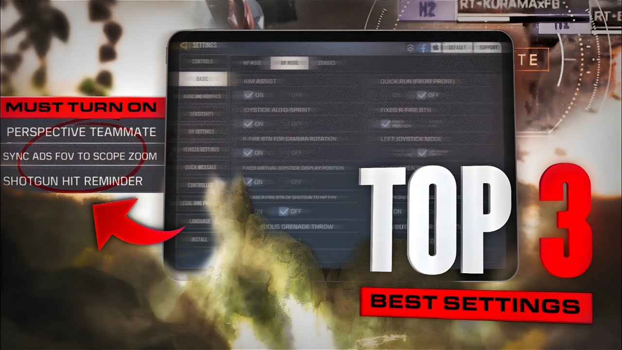 Top 3 BEST Settings In CODM ( MUST USE ) | PRO Settings For COD MOBILE ...
